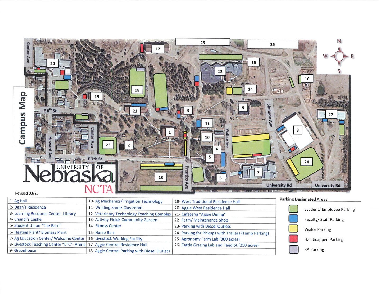 Campus Map | Nebraska College of Technical Agriculture in Curtis | Nebraska